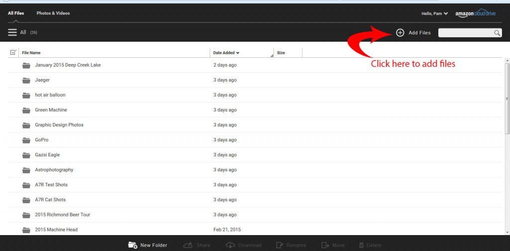 Amazon Cloud Drive's Unlimited Photo Storage