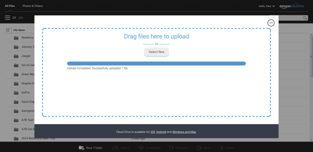 Amazon Cloud Drive's Unlimited Photo Storage