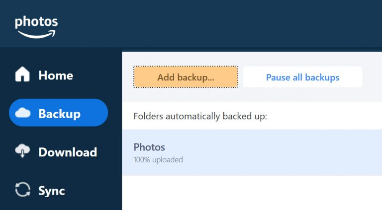 Using Amazon Drive's Unlimited Photo Storage for Backups