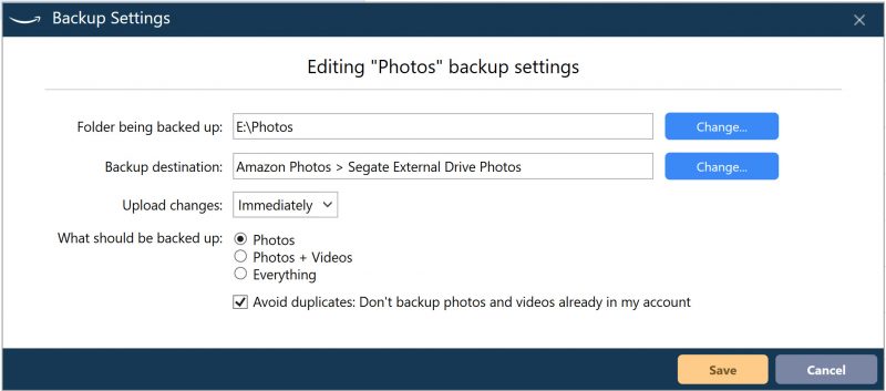 Using Amazon Drive's Unlimited Photo Storage for Backups