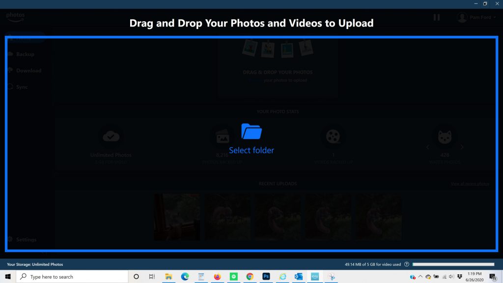 Using Amazon Drive's Unlimited Photo Storage for Backups