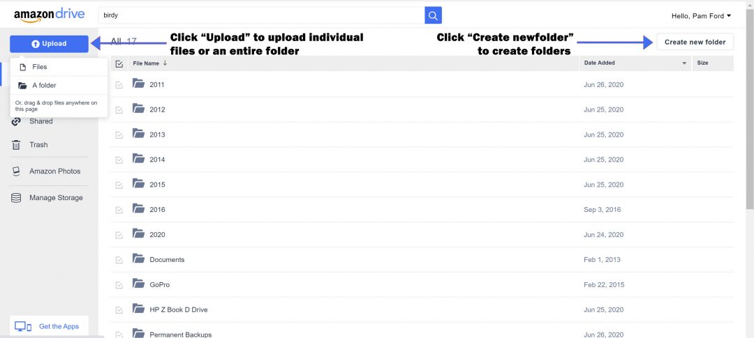 Using Amazon Drive's Unlimited Photo Storage for Backups