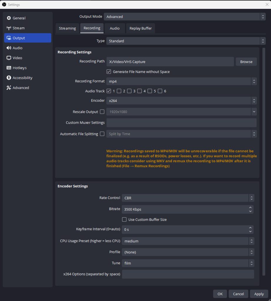 Digitizing VHS Tapes Using OBS - Tim Ford Photography & Videography